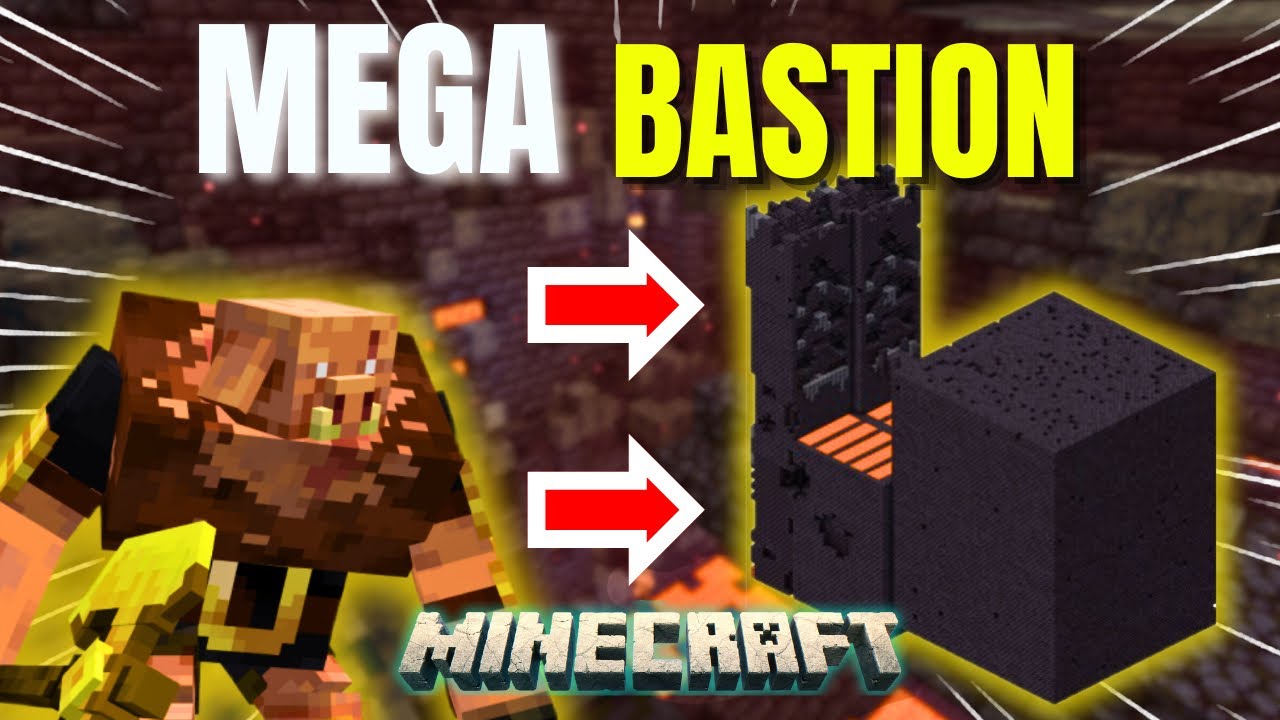💥MINECRAFT || MUTANT PIGLIN… ENCONTRAMOS BASTION GIGANTE EN EL NETHER ...