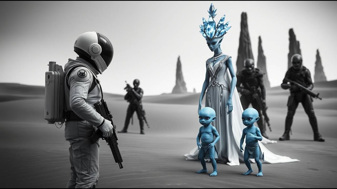 Her Guards Aimed at Me—Then the Alien Queen Saw Her Daughters Behind Me ...