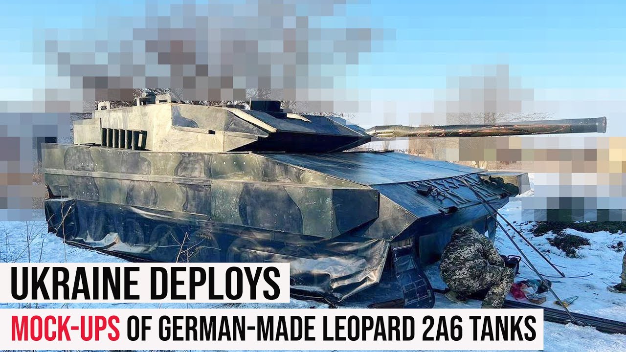 Military Decoys in Ukraine! Ukraine deploys mock-ups of German-made ...