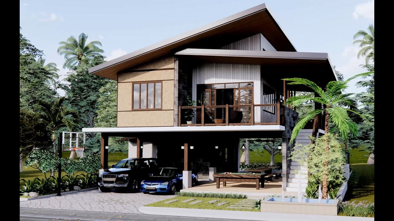 MODERN HOUSE CONCEPT | Modern Bahay Kubo (private resort) - YouTube