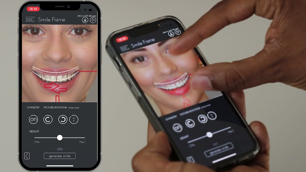 SmileFy's Smile Simulator with A.I. on all iOS devices - YouTube