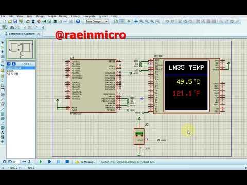 ATMEGA32 with ST7735 TFT and LM35 Sensor - YouTube