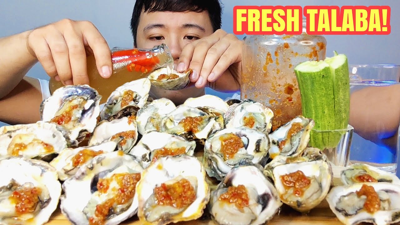 FRESH OYSTER MUKBANG | Fresh Talaba | Pinoy Mukbang | Mukbang ...