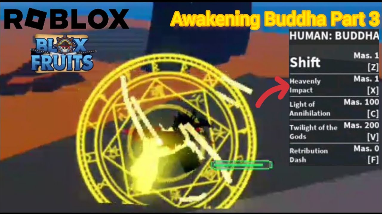 Roblox Blox Fruits | Awakening Buddha Part 3 | Heavenly Impact - YouTube