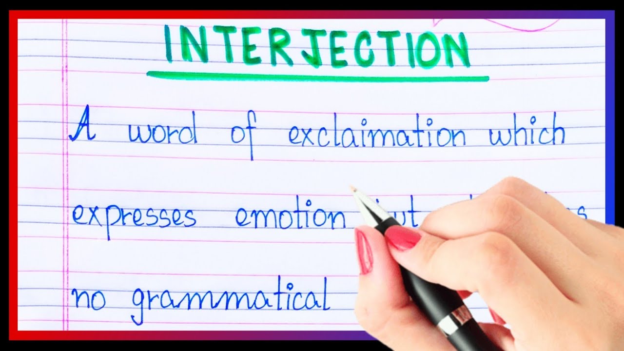 Definition of interjection | What are interjection | Types of ...