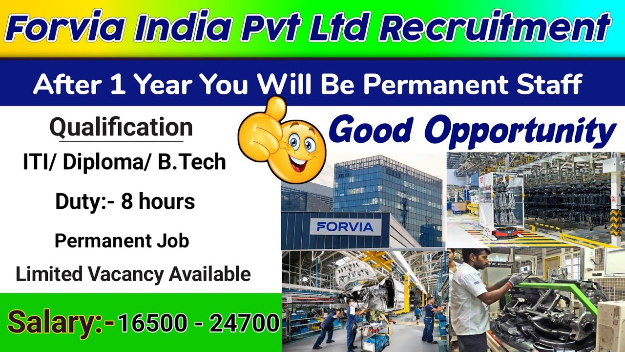 How To Get Job In Forvia India Pvt Ltd Pune । how to find Jobs In Pune ...