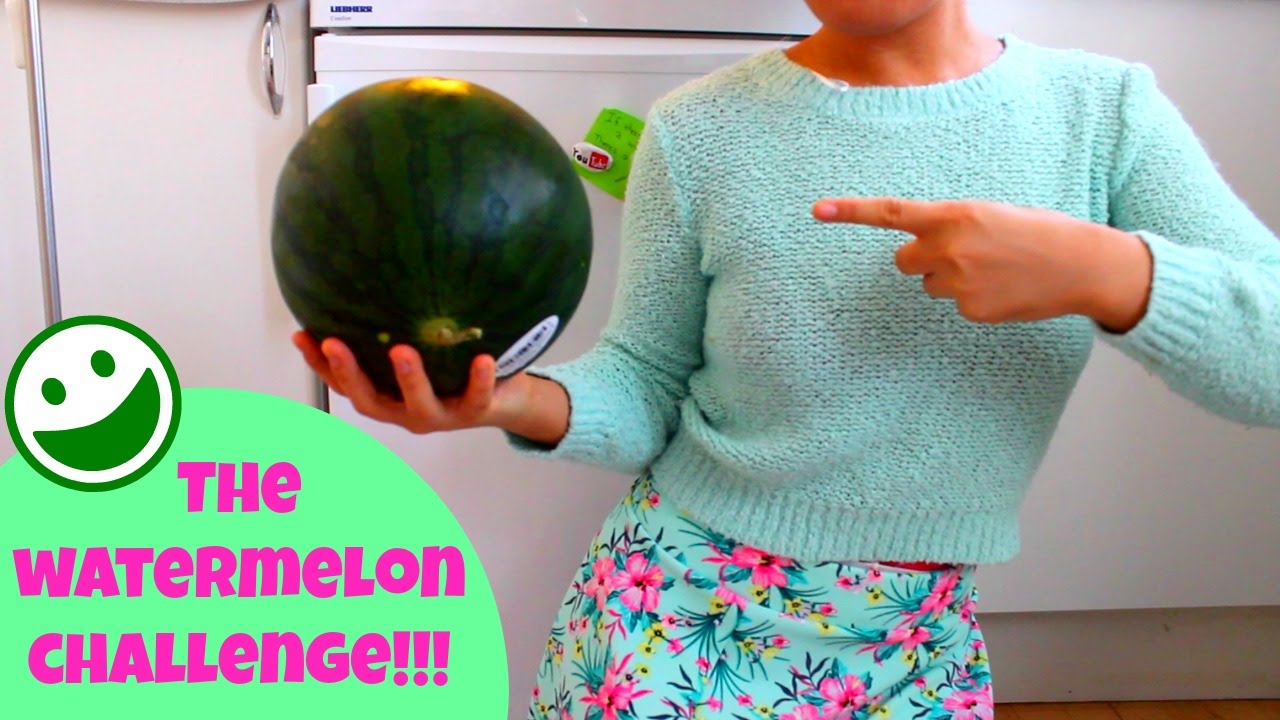 Eating a whole watermelon challenge - YouTube