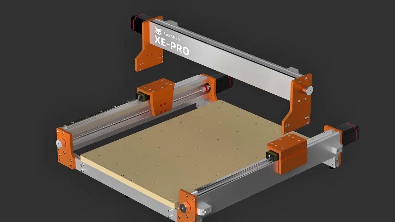 The First Unique Linear Rails Upgradable Design CNC- FoxAlien CNC Machine XE-PRO - YouTube