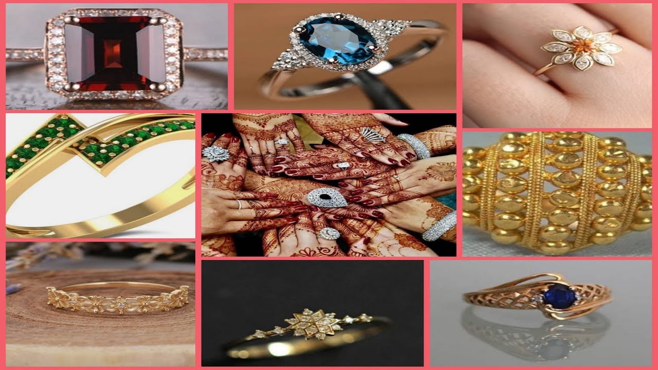 Latest and Stylish 24k Gold / Stone Rings Designs Collection 2020 - YouTube