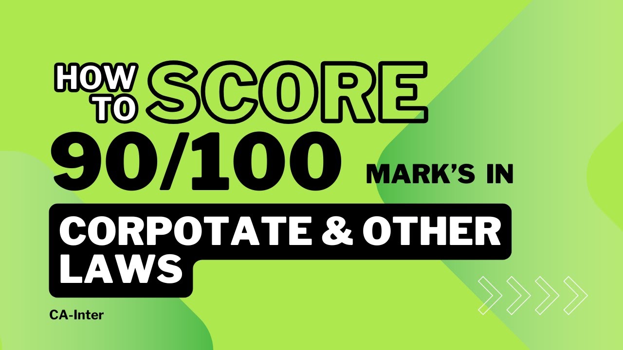 What's Holding You Back from Scoring 90 in CA-Inter? How to score 90/ ...