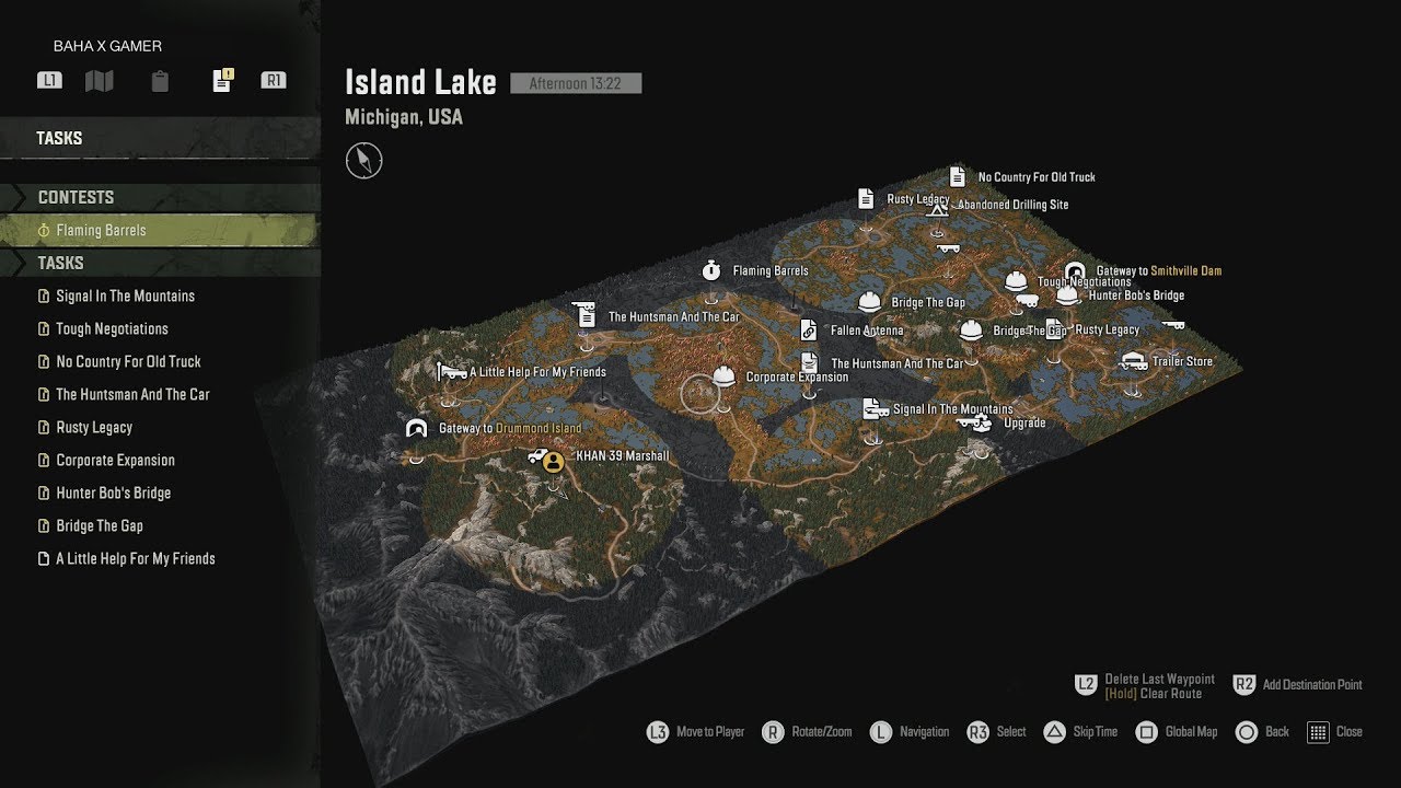 Game play - Khan 39 Marshall - Fast way to open the Map - Island Lake ...