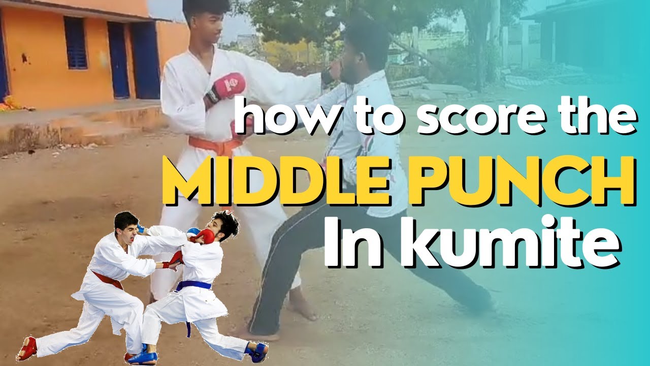 How to score the middle punch in kumite - YouTube