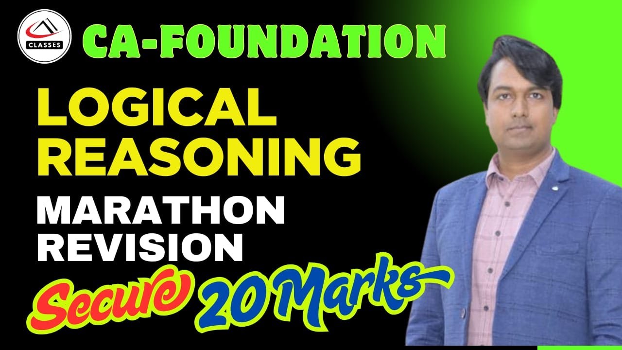 Maths Revision - CA Foundation - Class 1 - May 25 - Saleem Ahmed Sir - YouTube