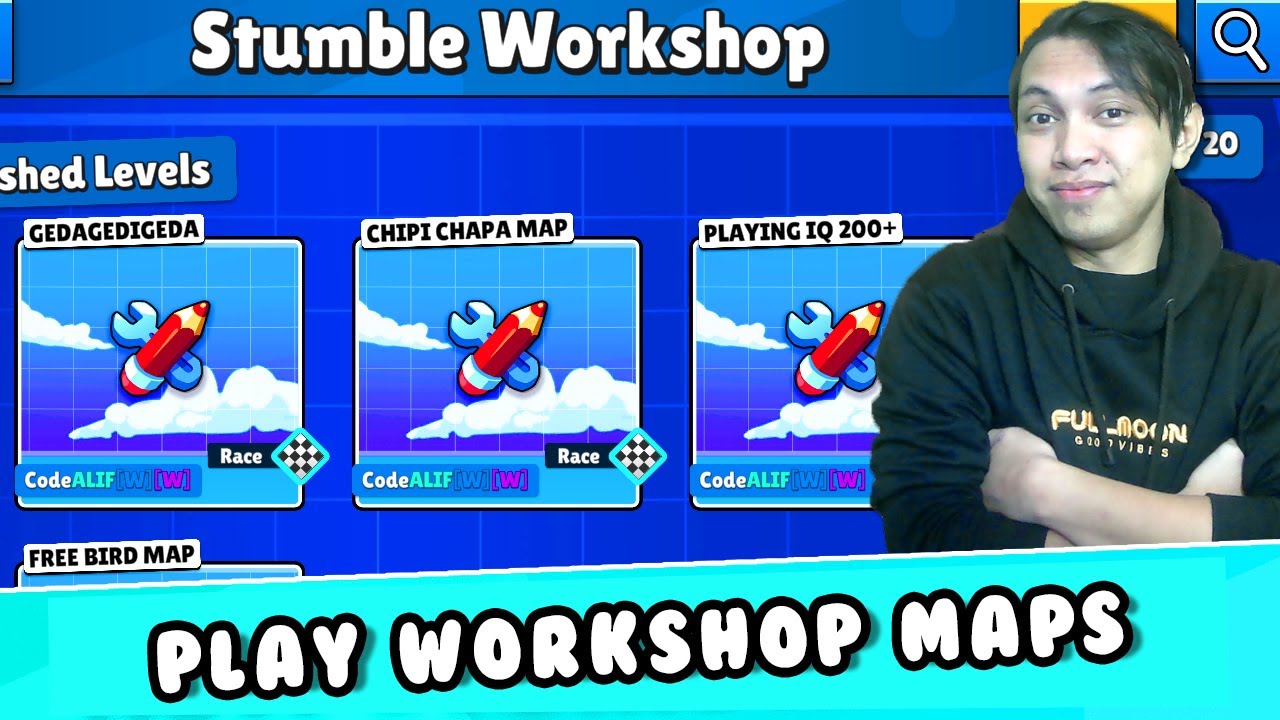 LIVE STUMBLE GUYS! LETSGO PLAY BEST WORKSHOP MAPS MADE BY VIEWER! #livestumble #stumbleguys ...