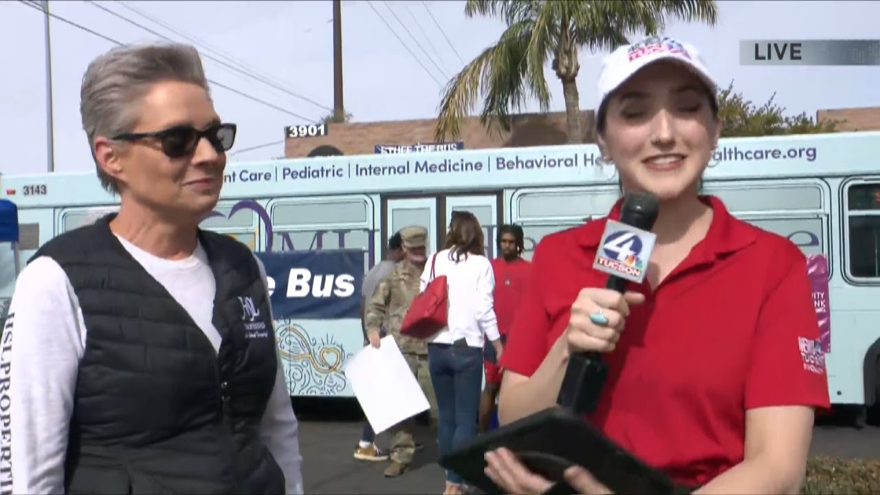 One bus has already been filled for the Stuff the Bus event - YouTube