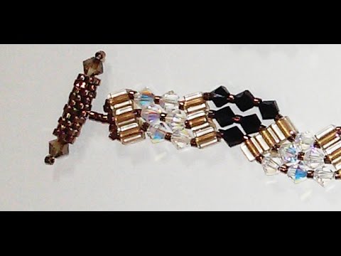 Beaded Toggle for Zig Zag Bracelet - YouTube