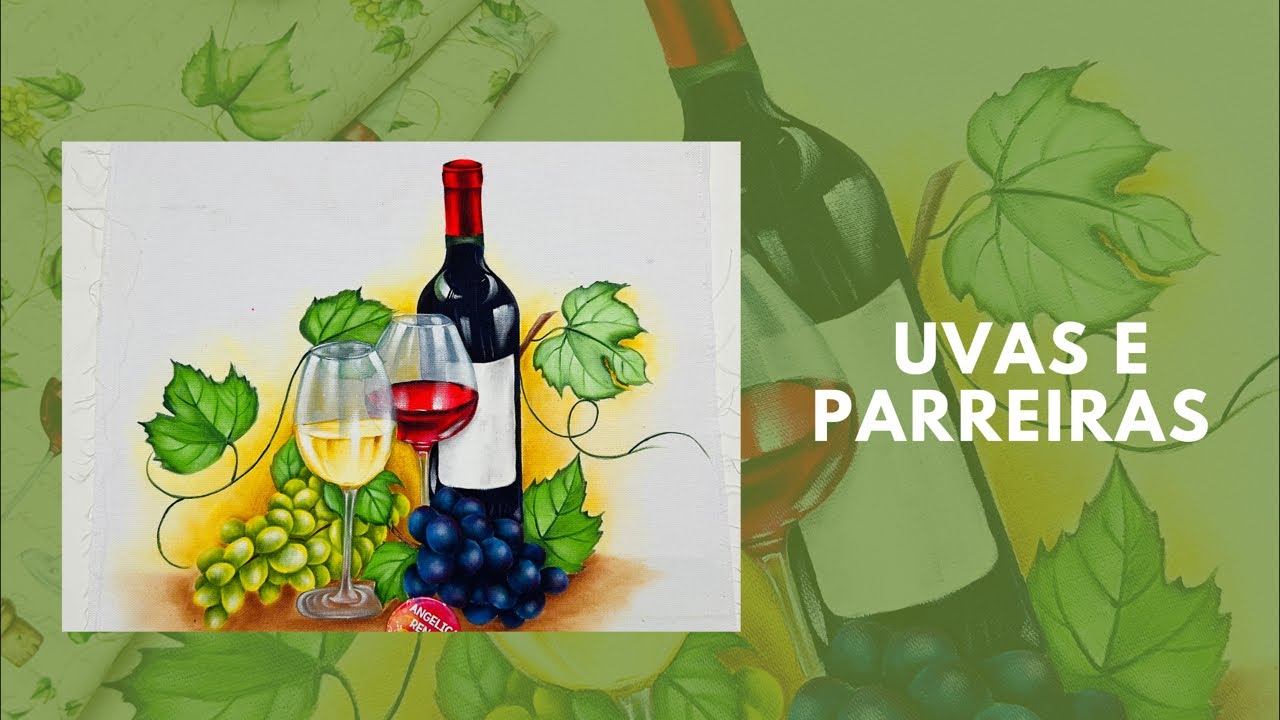 Como pintar uvas e transparência passo a passo gratuito | pintura em ...