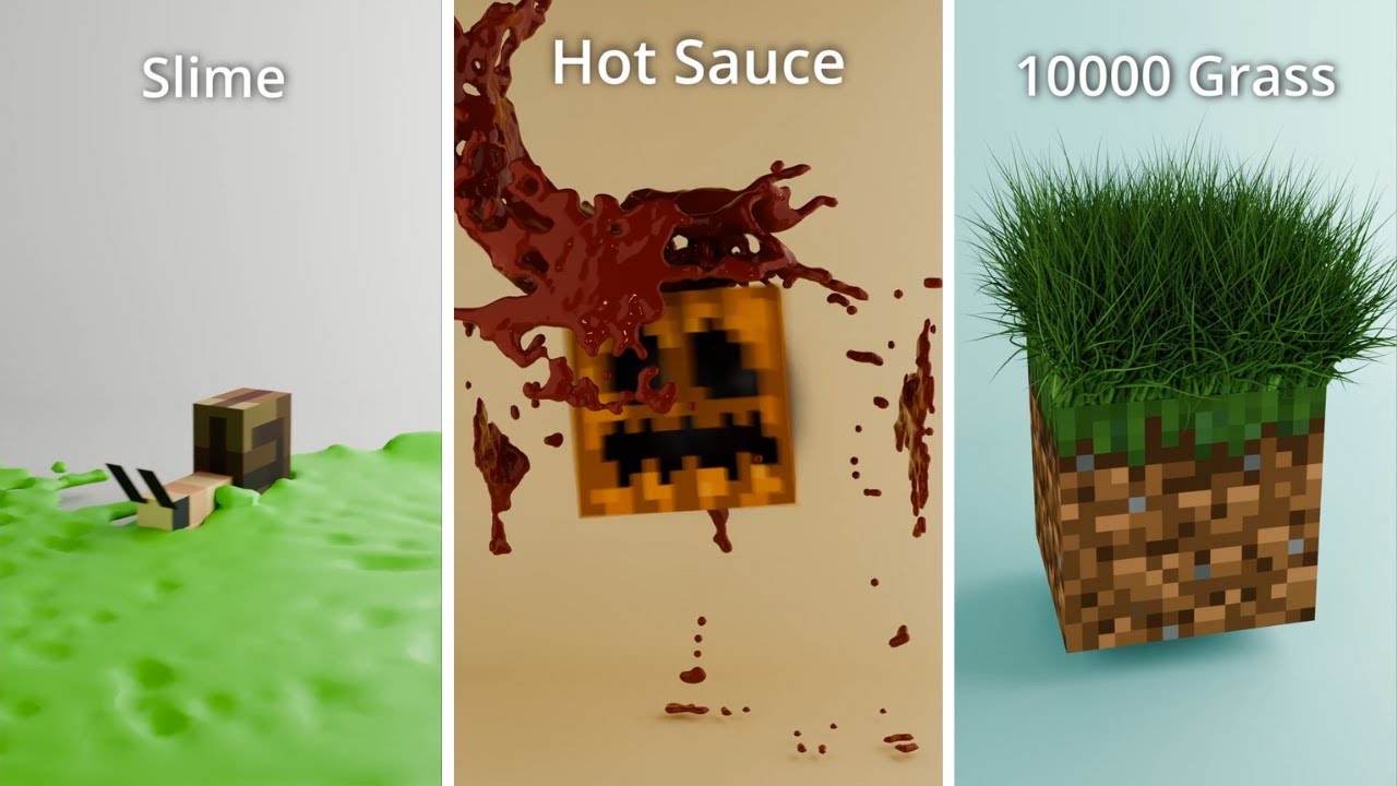 Minecraft: INSANE 3D Physics Simulation Compilation - YouTube