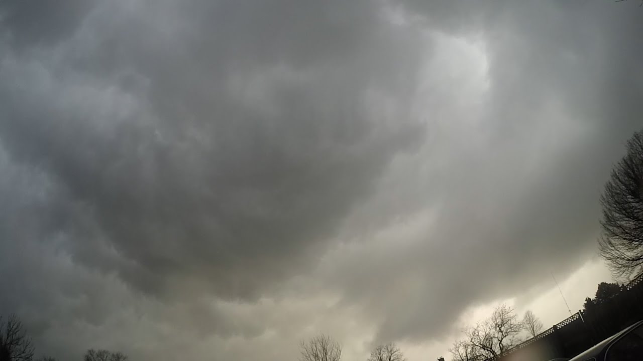 Shelf cloud with rotation in clouds 12-27-2015 - YouTube
