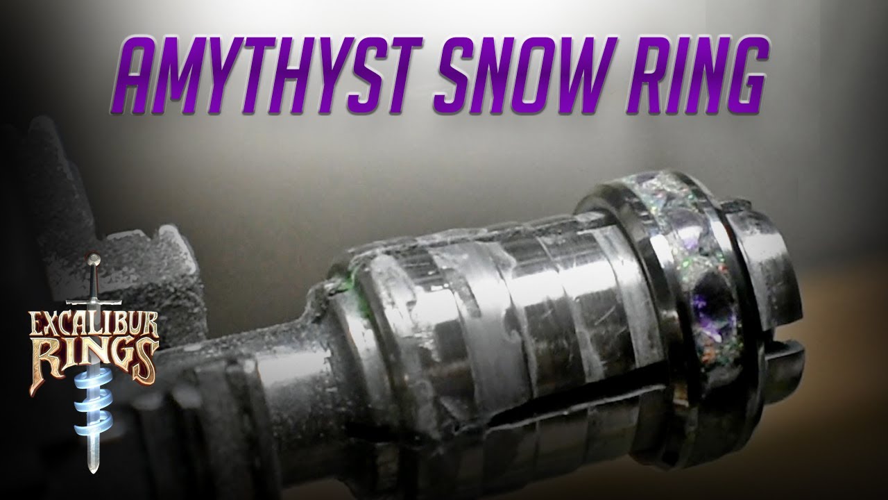 Making A Amethyst Snow Ring - YouTube