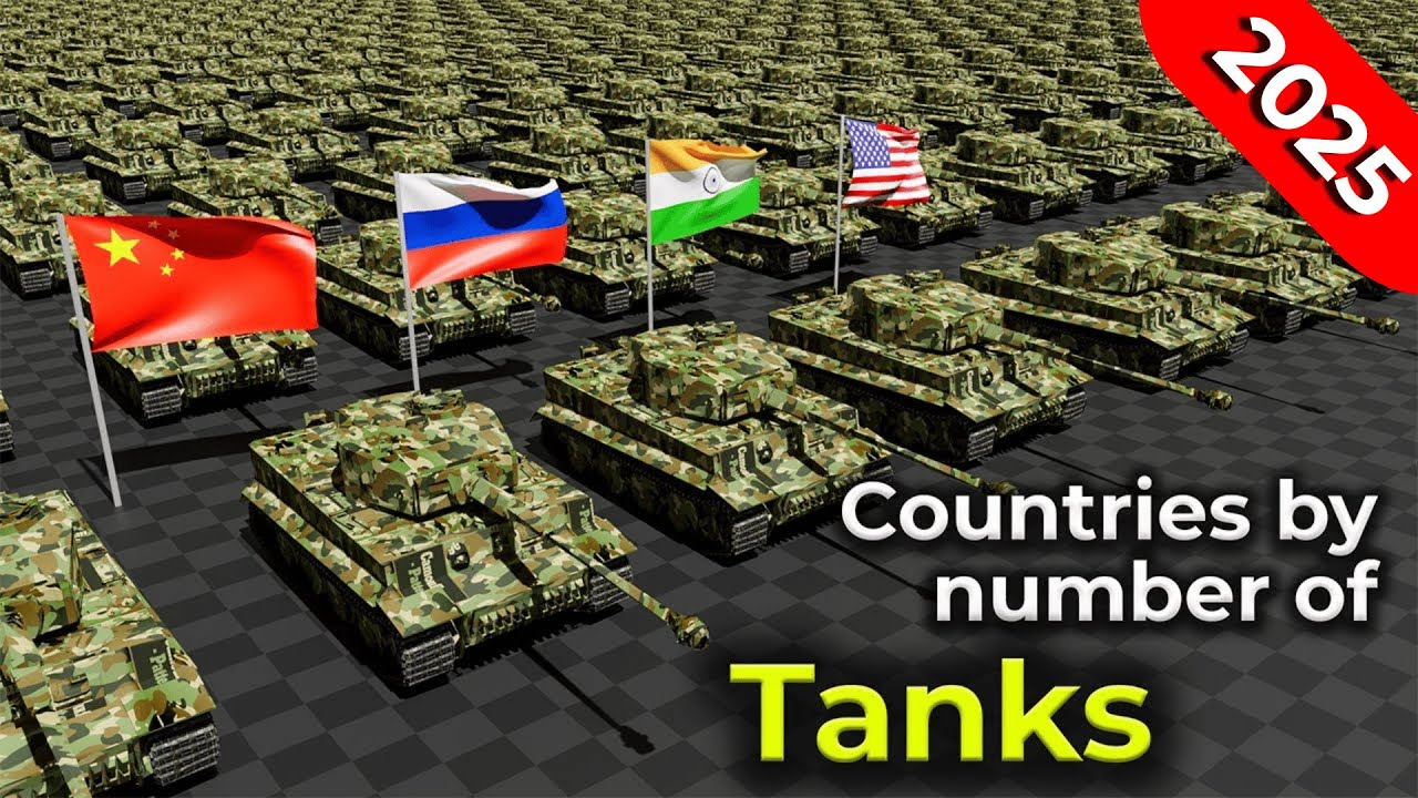 Countries By Number of Tanks 2025 Updated | 3D Data Comparison - YouTube