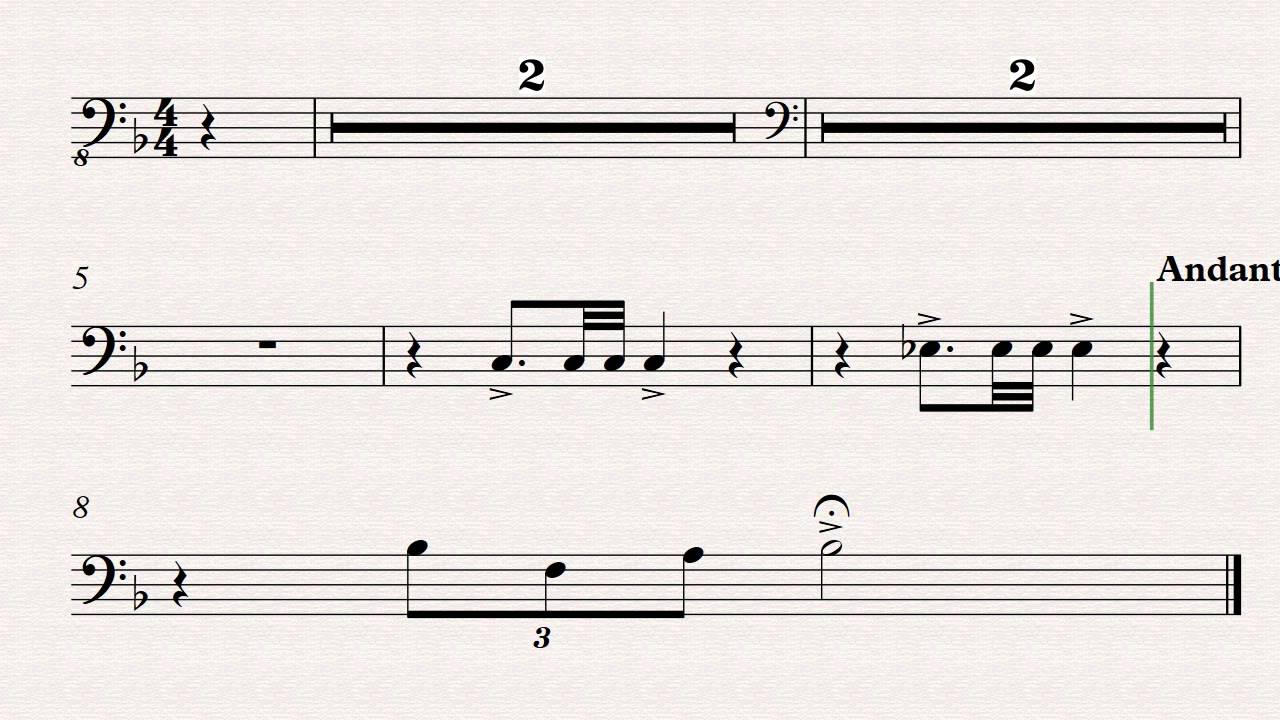 Bass Bronze Medal - 20th Century Fox Theme - YouTube