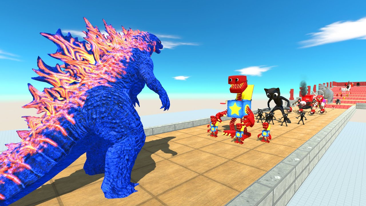 Godzilla Blue Atomic Breath VS Team Rainbow Friends; King Kong ...