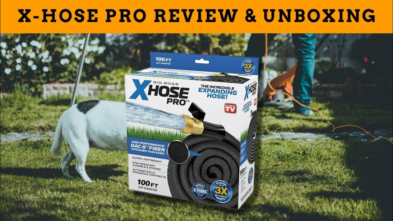 X-Hose Pro Review & Unboxing - 100 Ft Expandable Heavy Duty Garden Hose ...