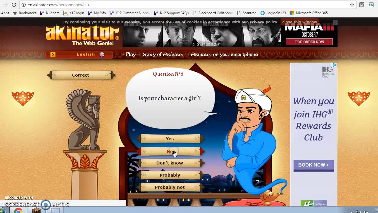 Akinator gameplay come check it out! - YouTube