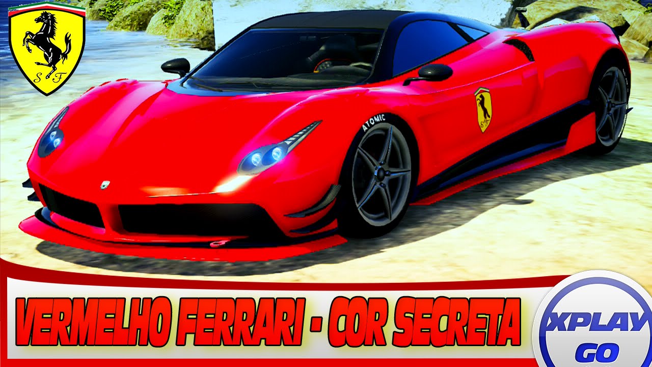GTA 5 ONLINE - VERMELHO FERRARI - COR SECRETA - YouTube
