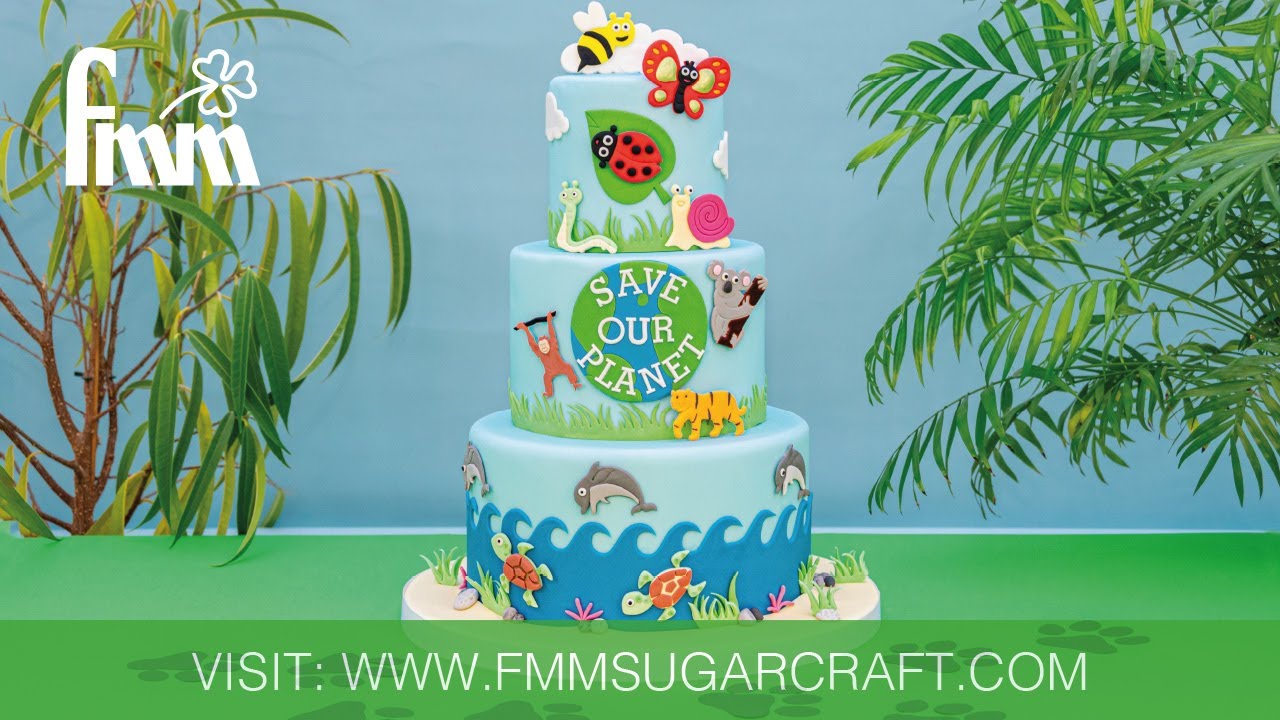 Save Our Planet & It's A Bugs Life Cake Decorating Tutorial - YouTube