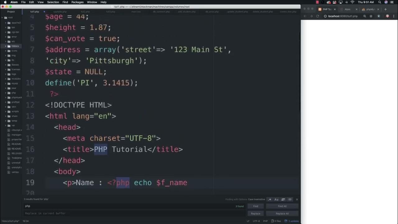 Tema 2. Php Inline y uso de Echo - YouTube