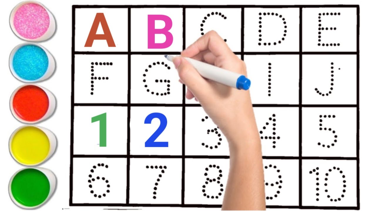 a to z alphabet ABCD // toodles learning number // kids unique classes ...