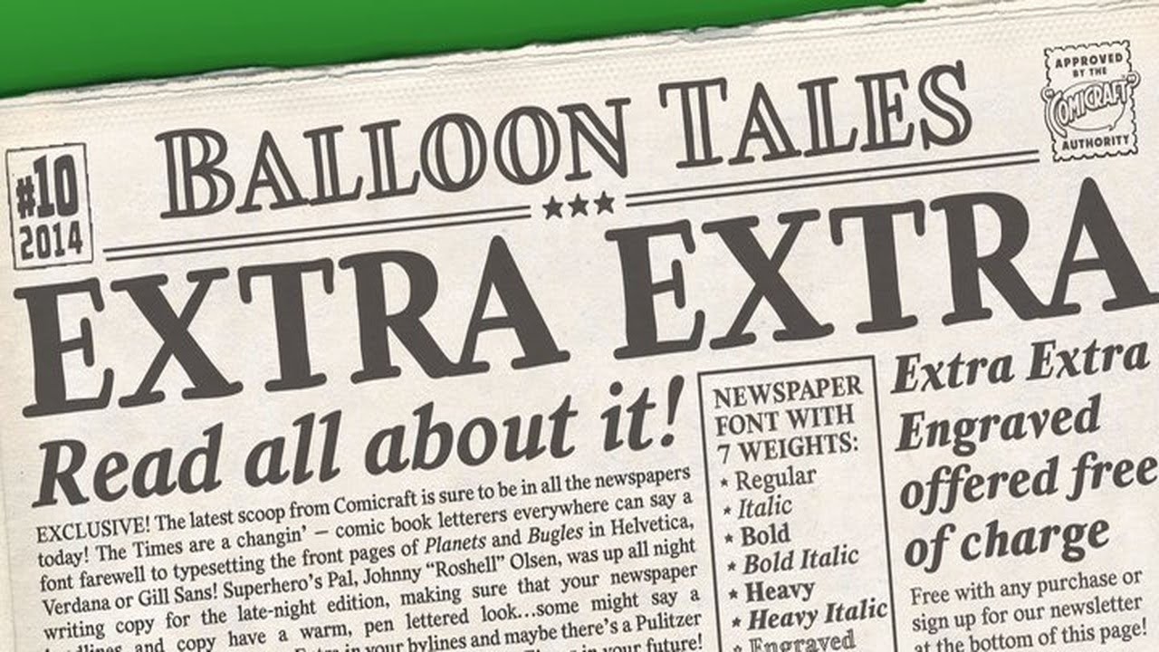Extra Extra Font Free Download - YouTube