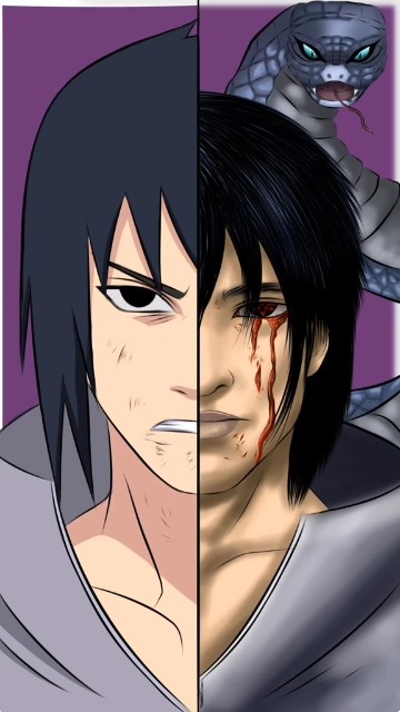 Drawing the Sasuke uchiha in anime and real life #sasuke # ...