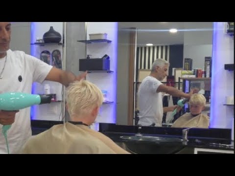WIJ ZIJN BIJ EEN ECHTE TURKSE KAPPER 👌‼️🤩 #hairstyle #hairdresser # ...