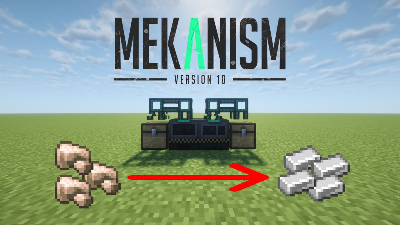 How to set up Tier 1 Ore Processing in Minecraft Mekanism - YouTube