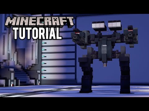 MINECRAFT : How To Build An Orbital Striker Mech - YouTube