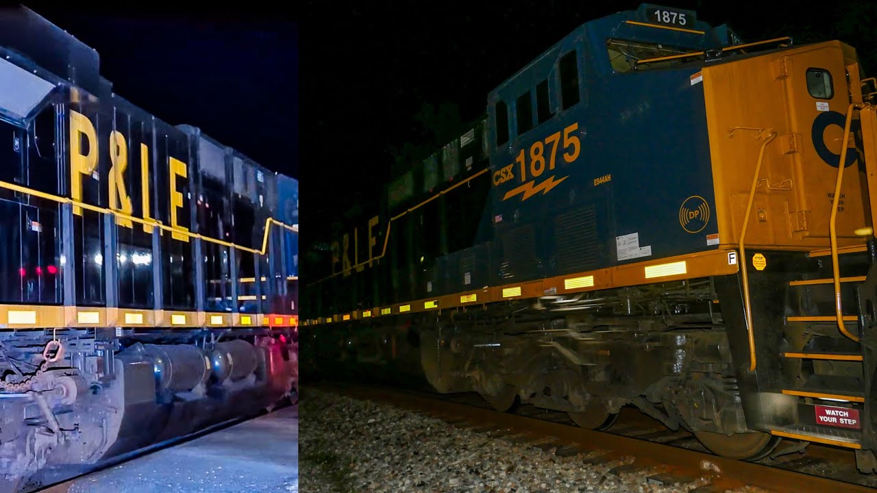 CSX C040 Goes Through Lakeland Florida w/ An Amazing P3 & CSX 1875 ...