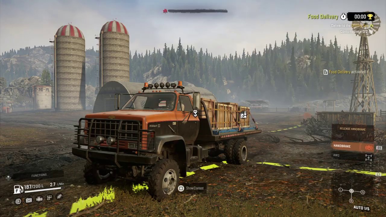 Snow Runner - Black River Food Delivery - Chevy Kodiak [3:38] - YouTube