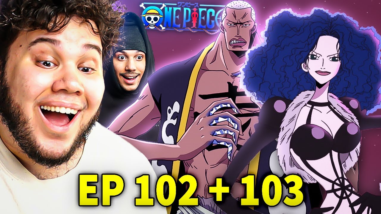 One Piece Episode 102 + 103 REACTION || Mr. 1 & Miss Doublefinger ...