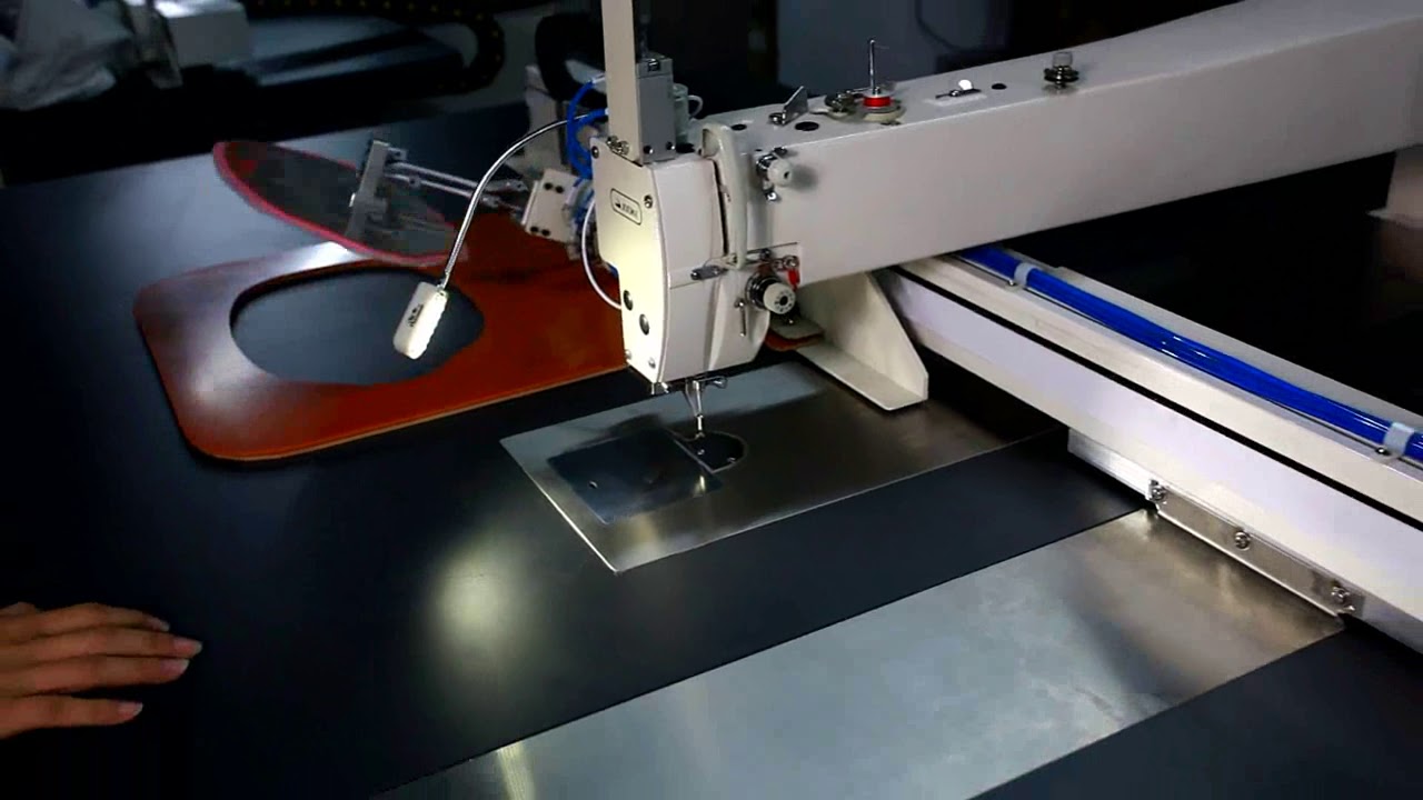 Automatic pattern Stitching machine sewing Pad Position - YouTube