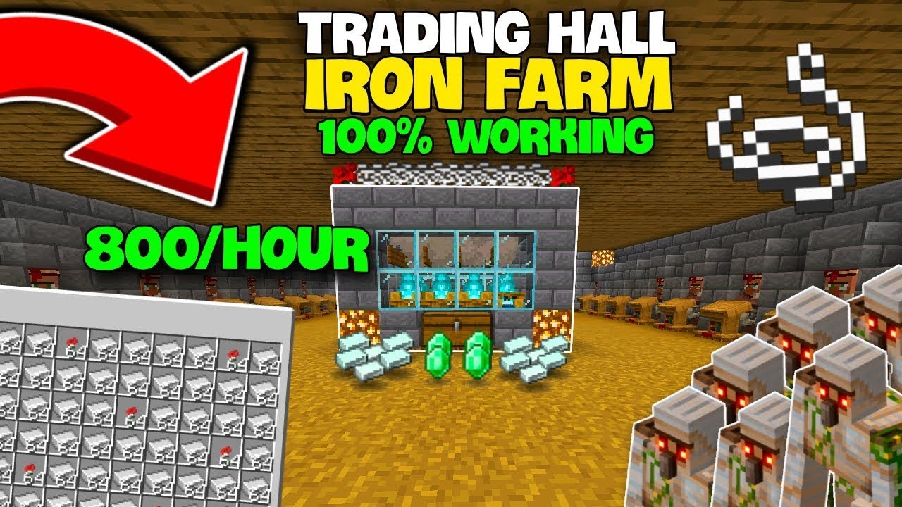 Trading Hall + Iron Farm | Minecraft Survival Day20 | #HoneyyGaming | # ...