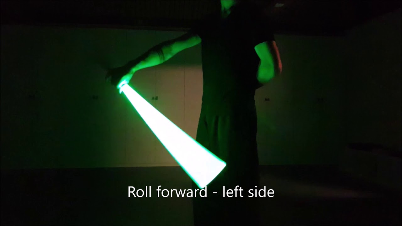 Lightsaber Spinning Tutorial 1 - Roll forward - YouTube