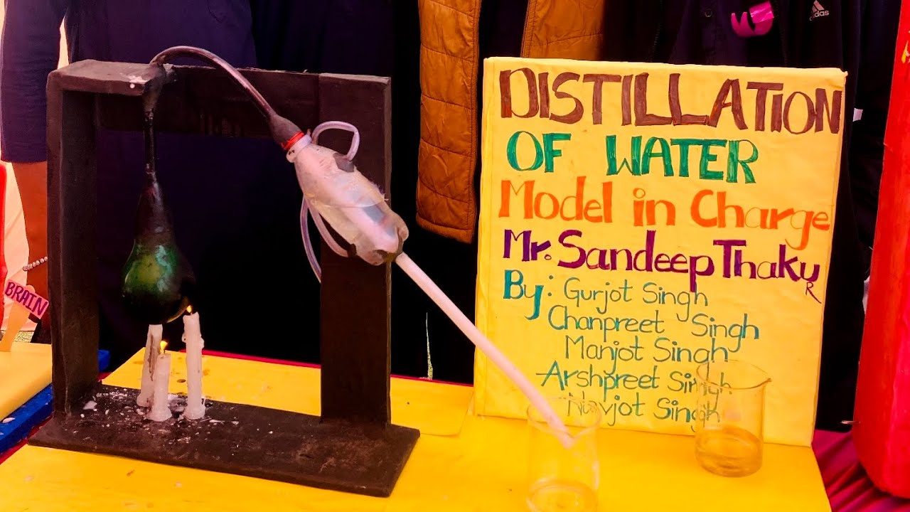 Distillation of water || Model ||Science exhibition || - YouTube