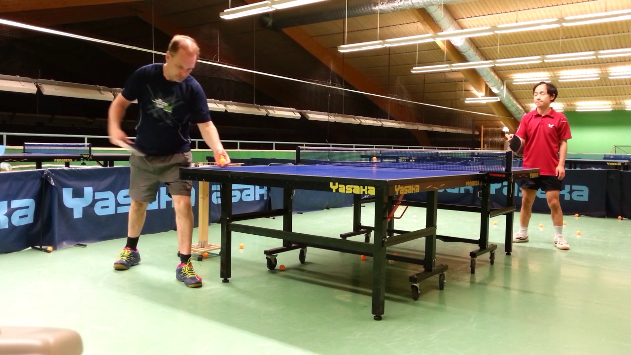 Forehand hook punch KO serve part 1: backspin (flipp version uploading ...