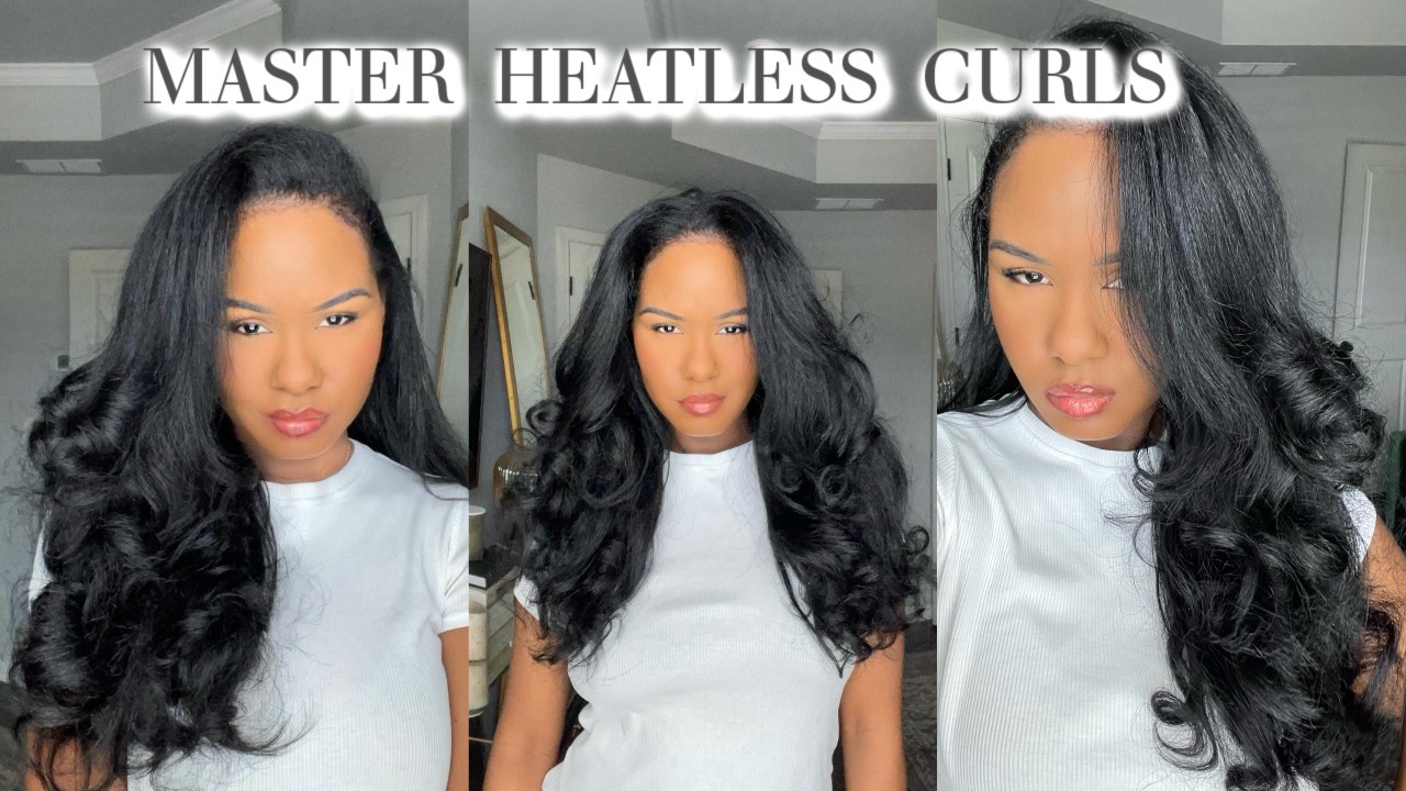 OVERNIGHT BLOWOUT TUTORIAL/ MASTER HEATLESS CURLS - YouTube