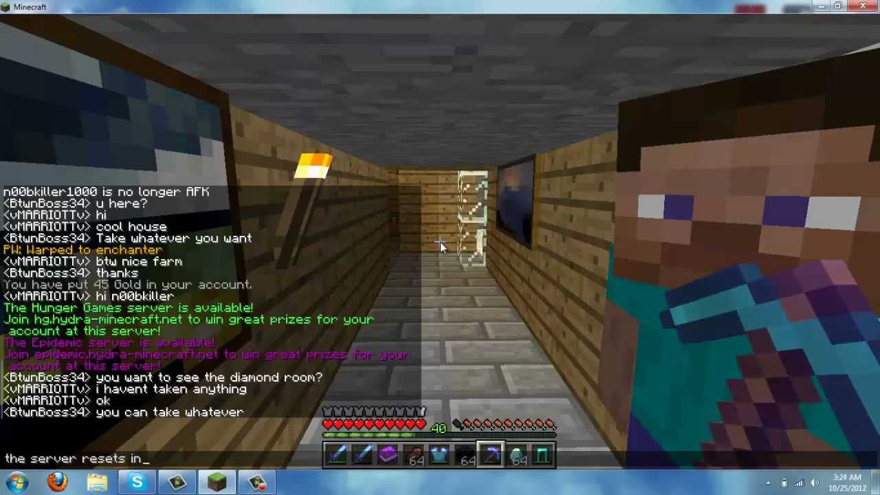 Minecraft: Hydra Harcore PVP Server: Goodbye to 1.3.2 - YouTube