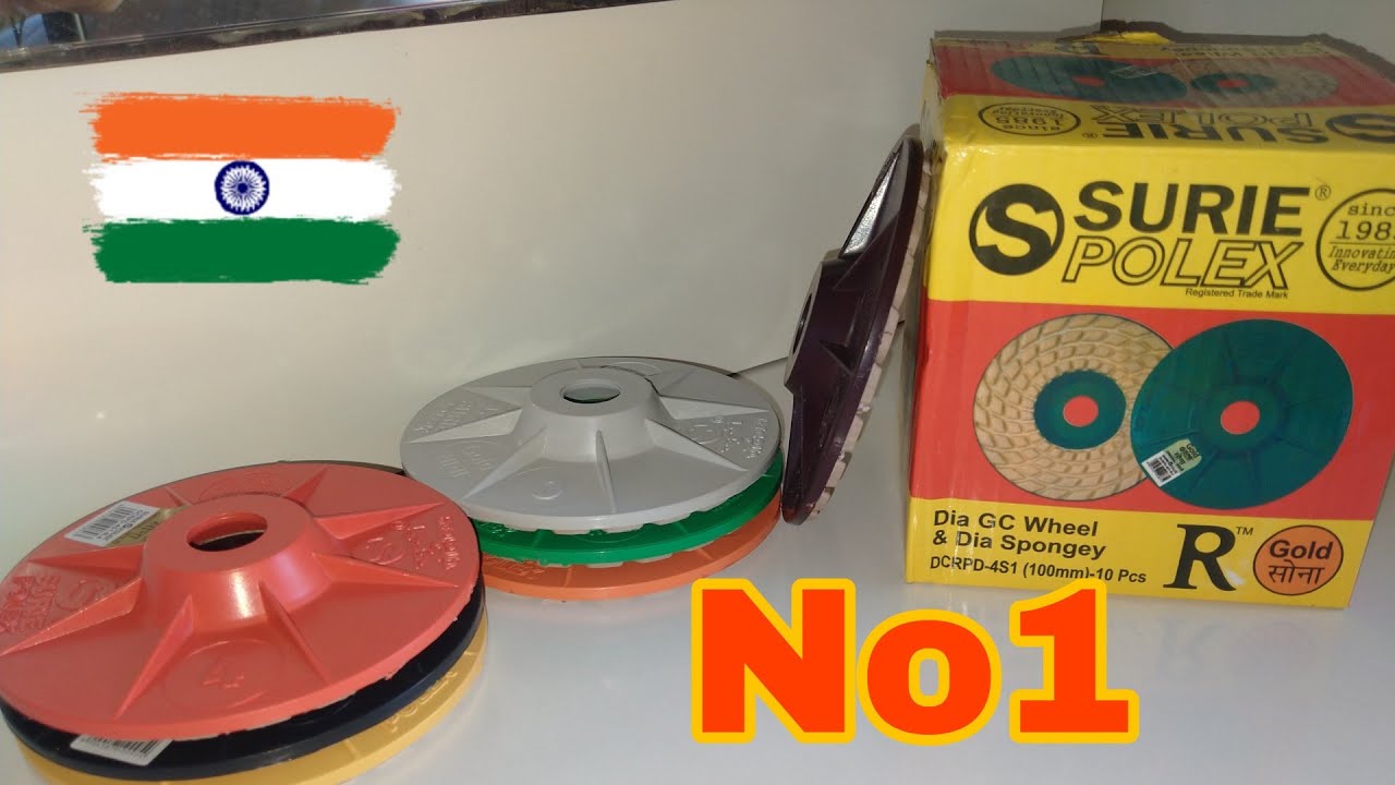Surie polex No1 Granite, Marble polishing GC Wheel, Spongey & pad use ...