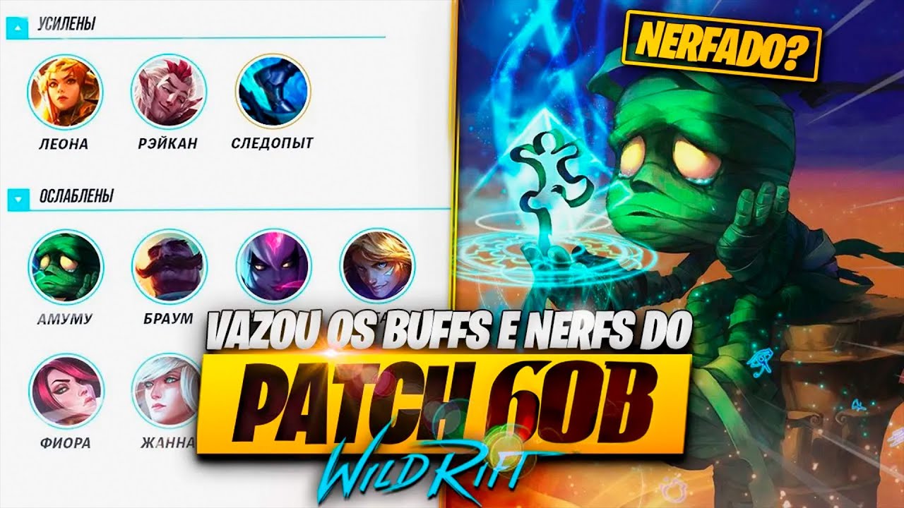 ADEUS SORAKA OLA RIVEN - BUFF E NERF - ATT Patch 6.0B Wild Rift - YouTube
